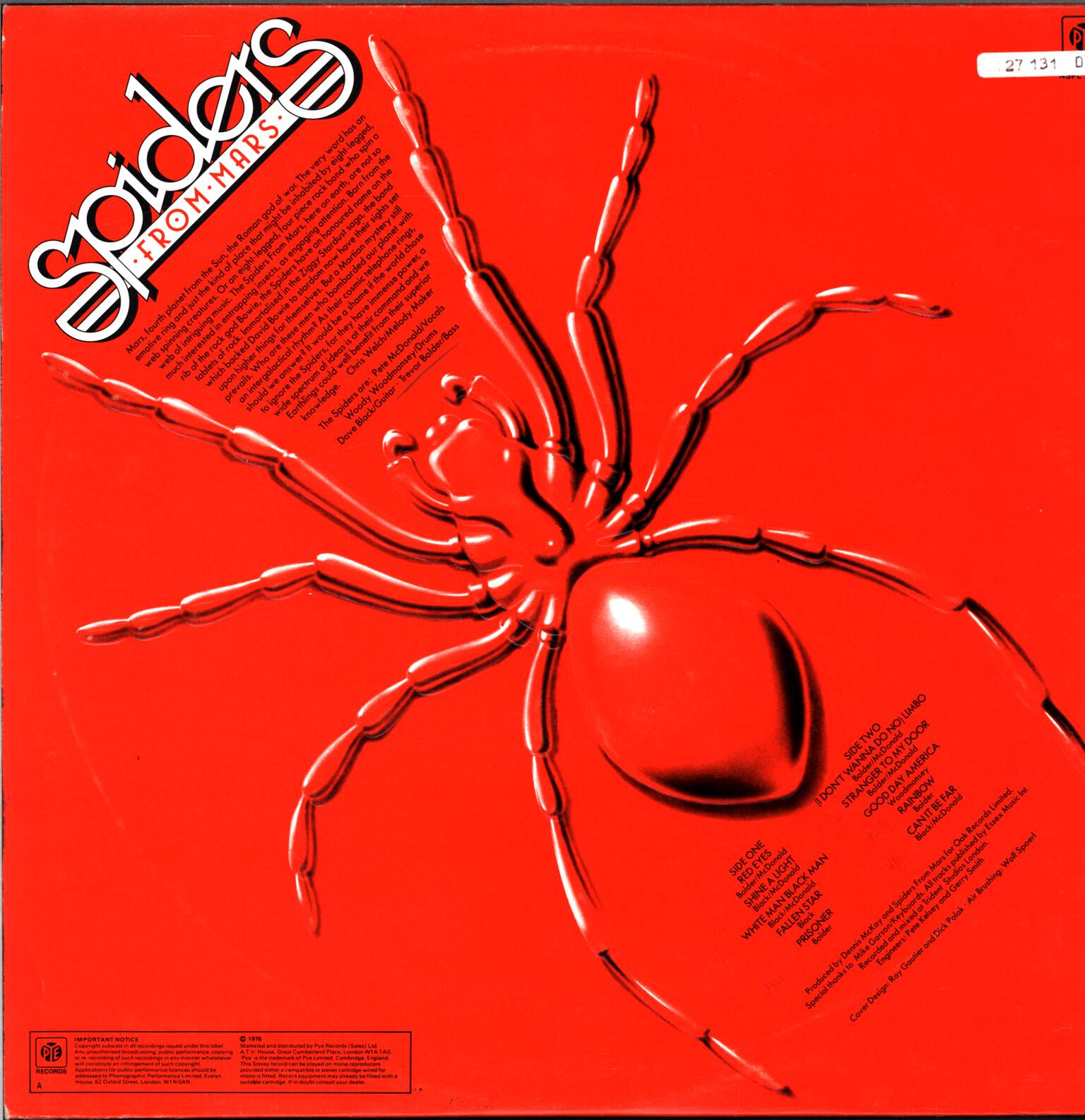 Spiders From Mars-Spiders From Mars-LP (Vinyl) - Rockers Records