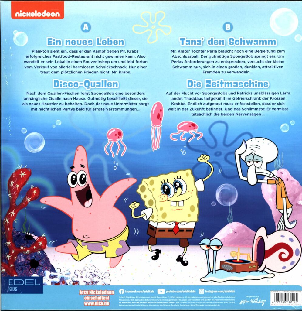 SpongeBob SquarePants-SpongeBob Schwammkopf - Retro Edition-LP (Vinyl ...