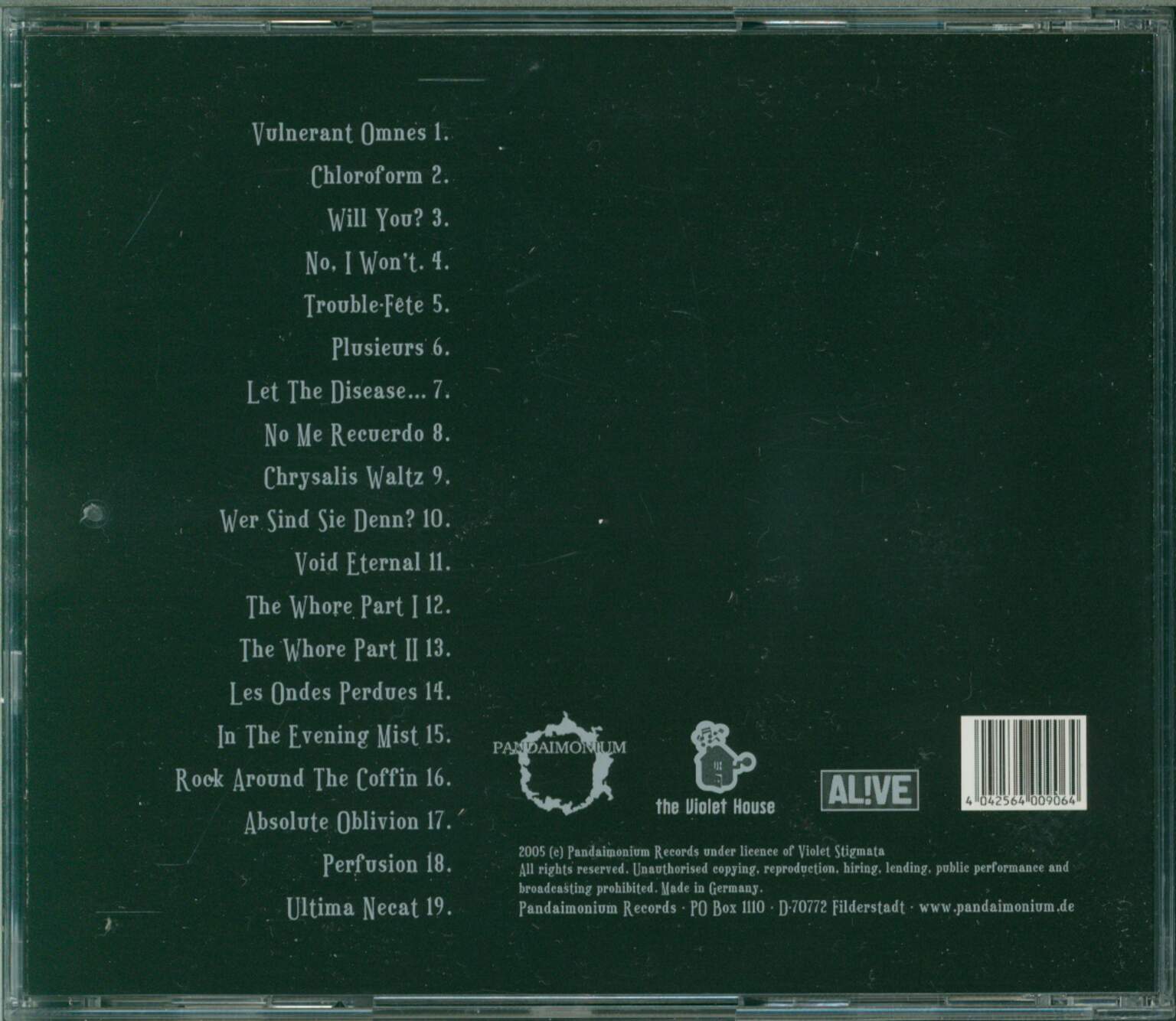 Violet Stigmata-Dyskronik Circus-CD - Rockers Records