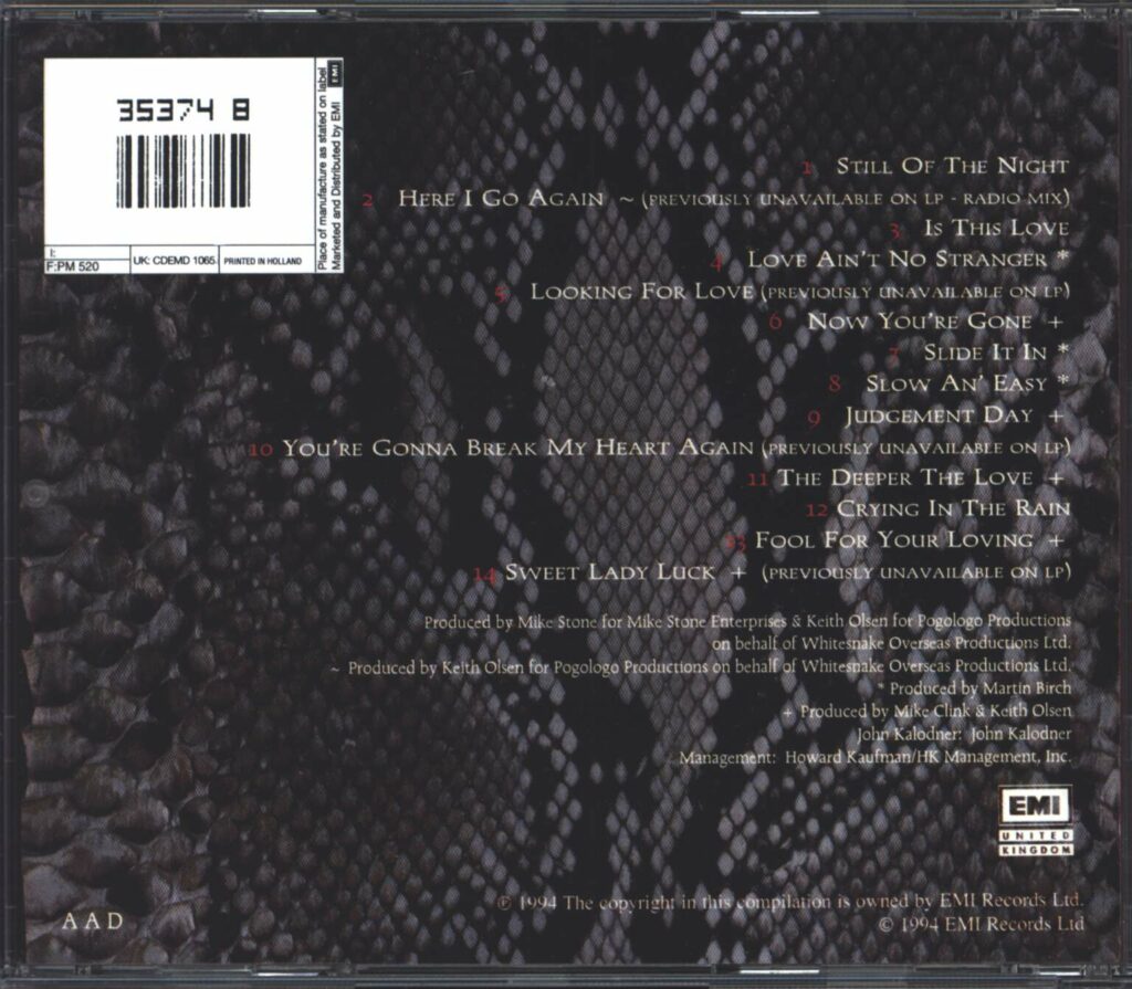 Whitesnake-Greatest Hits-CD - Rockers Records