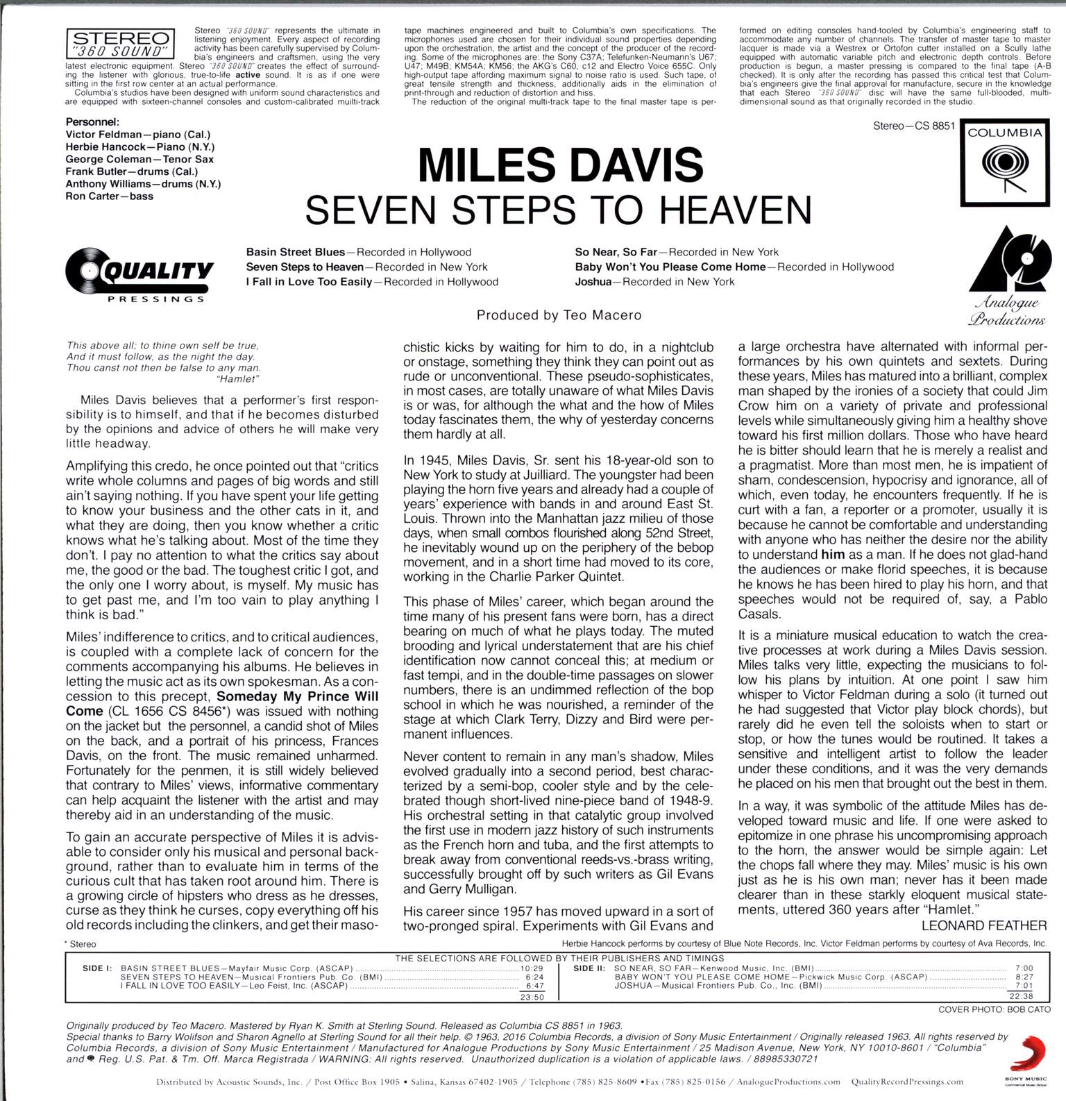 Miles Davis-Seven Steps To Heaven-LP (Vinyl) - Rockers Records