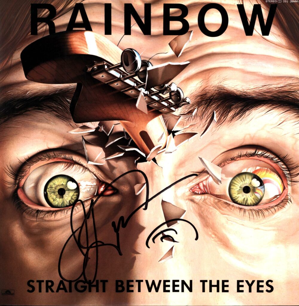 Rainbow-Straight Between The Eyes-Japan autograph LP Vinyl - Rockers ...