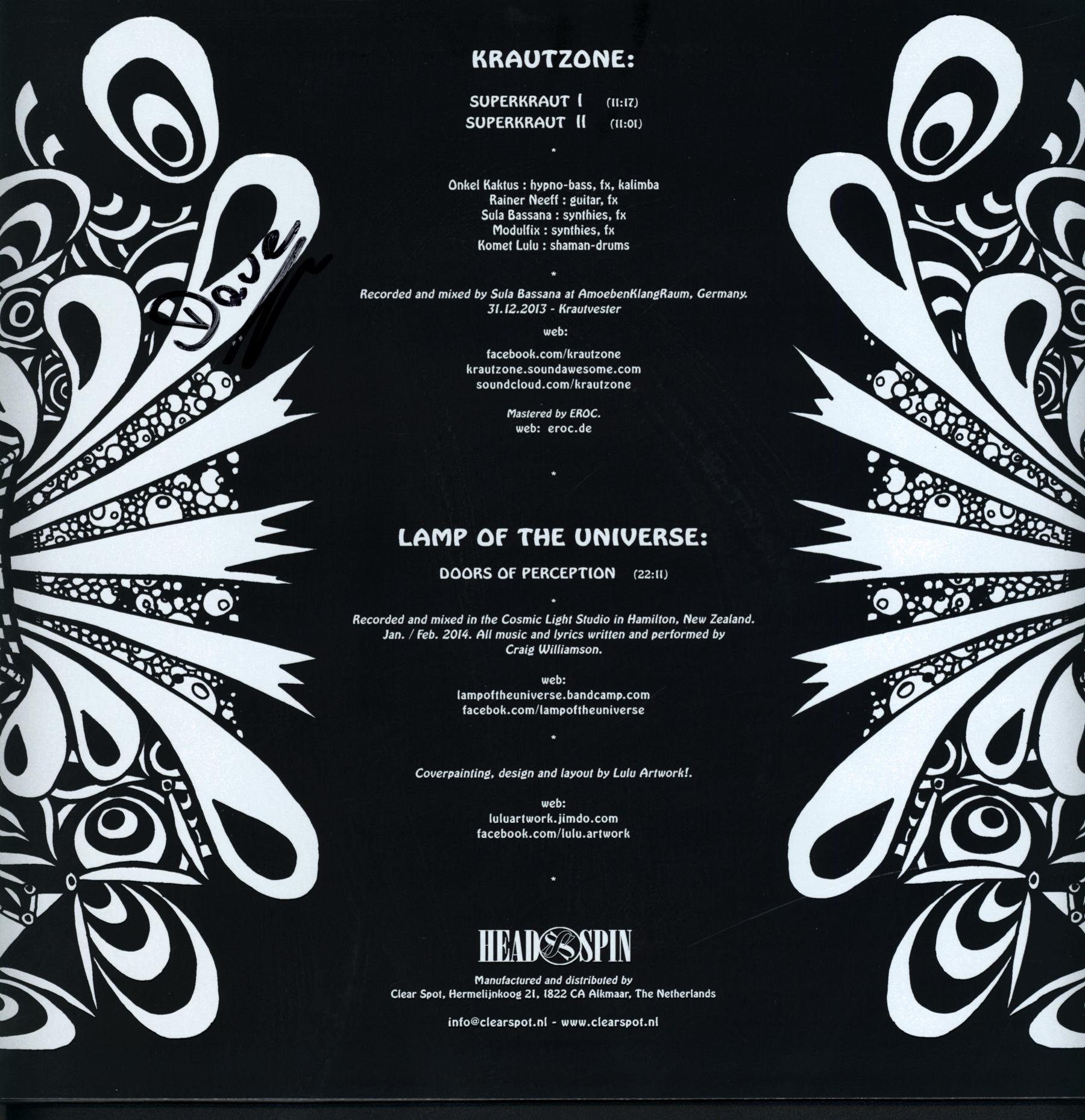 Krautzone-Lamp Of The Universe-Superkraut - Doors Of Perception-LP Vinyl - Rockers Records